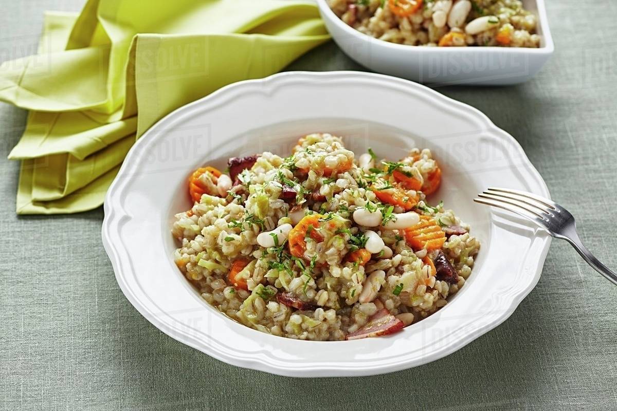 Ritschert (stew made from barley, beans and smoked meat, speciality ...