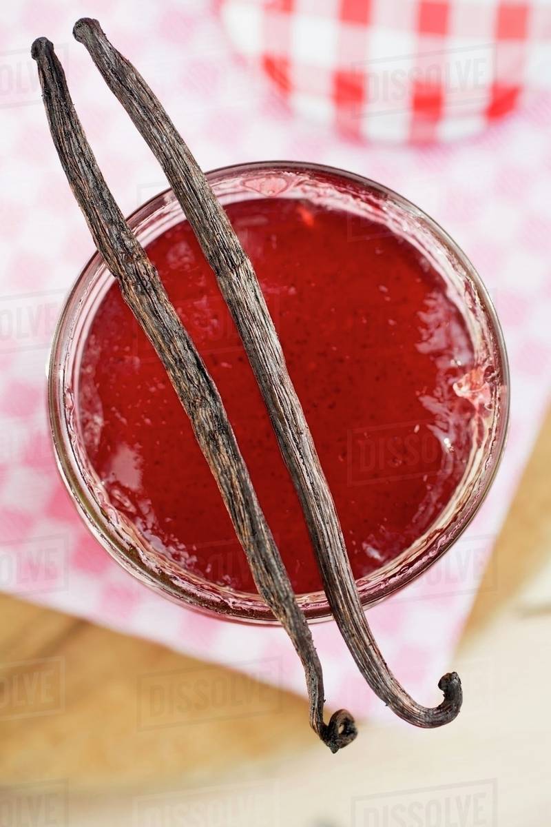 Grape jelly with vanilla - Stock Photo - Dissolve