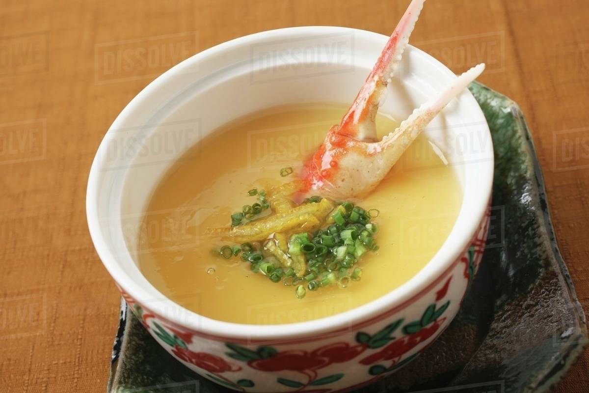 Chawanmushi - steamed egg custard with soy sauce, dashi, fish flakes ...