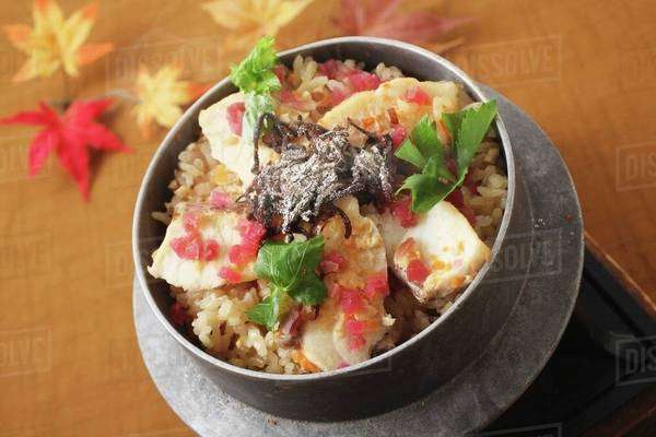 Kamameshi (traditional Japanese rice dish) - Royalty-free Stock Photo ...