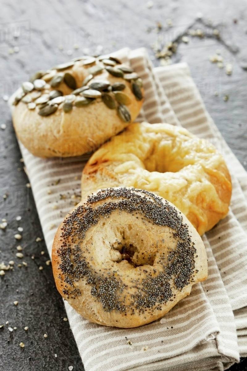Three bagels - Royalty-free Stock Photo | Dissolve