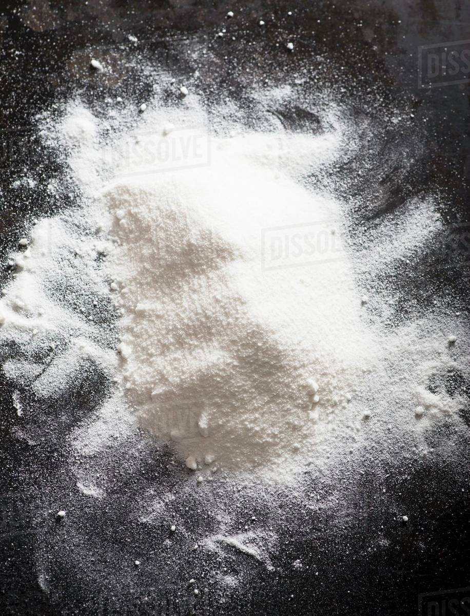 A pile of flour (seen from above) - Royalty-free Stock Photo | Dissolve