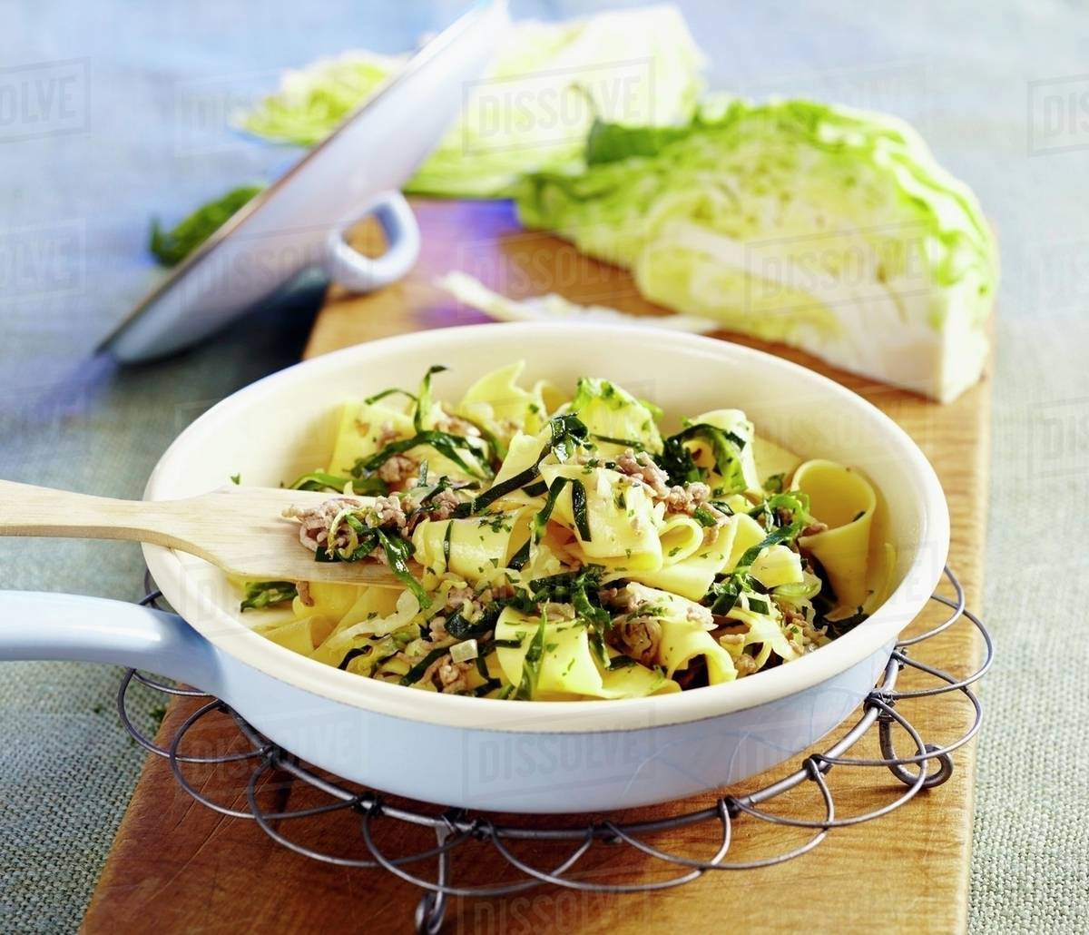 Herb pasta with minced meat (Poland) - Royalty-free Stock Photo | Dissolve