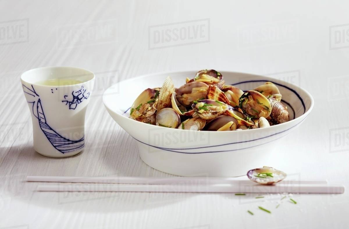 Kai no Sakamushi (mussels steamed in sake, Japan) - Royalty-free Stock ...