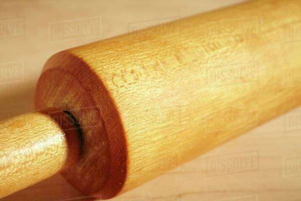 An American style rolling pin, an important baker s tool - Stock Photo ...
