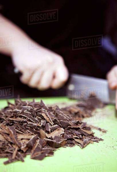 Chopped chocolate - Stock Photo - Dissolve