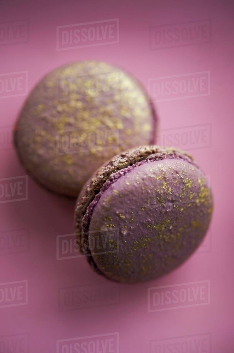Two Passion Fruit Macaroons - Royalty-free Stock Photo | Dissolve