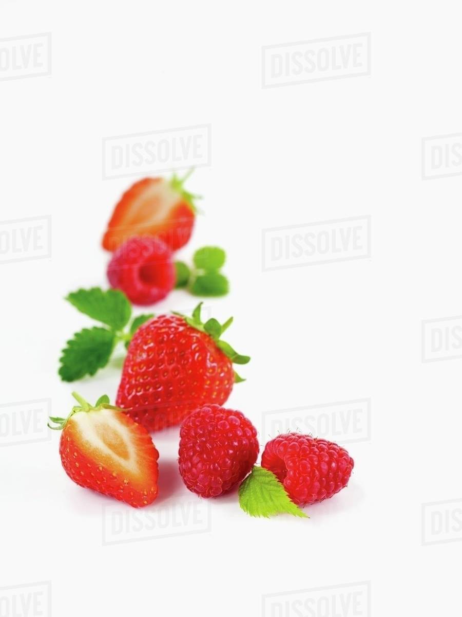 Strawberries and raspberries - Royalty-free Stock Photo | Dissolve