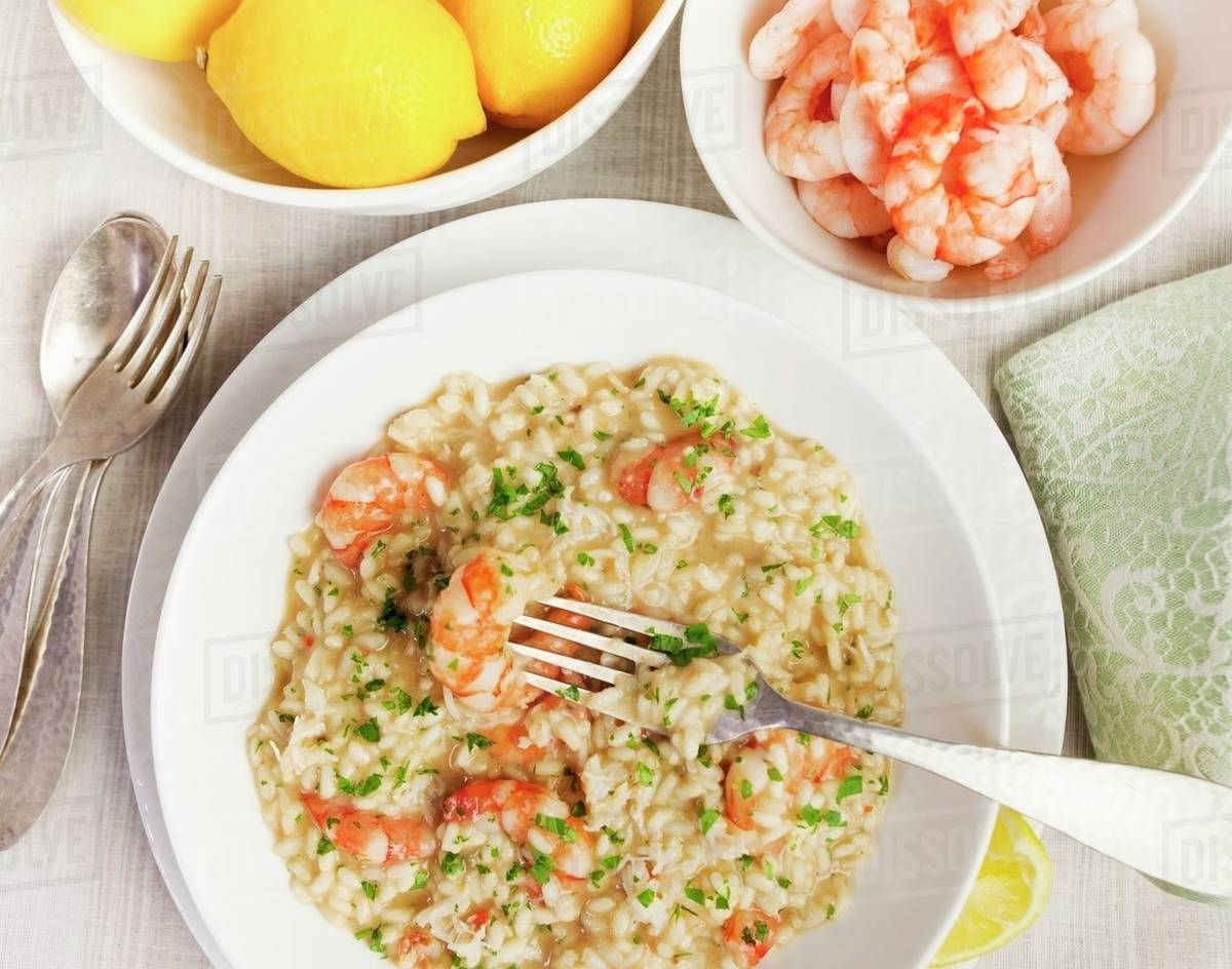 Risotto with prawns - Royalty-free Stock Photo | Dissolve