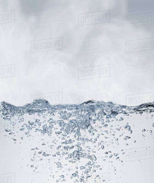 Boiling Water, Close Up - Stock Photo - Dissolve