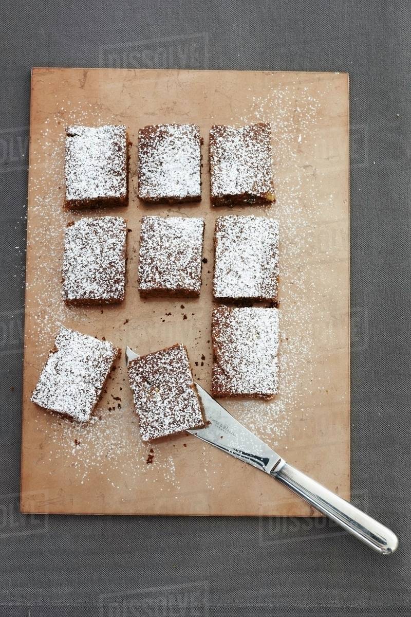 Gingerbread dusted with icing sugar - Royalty-free Stock Photo | Dissolve