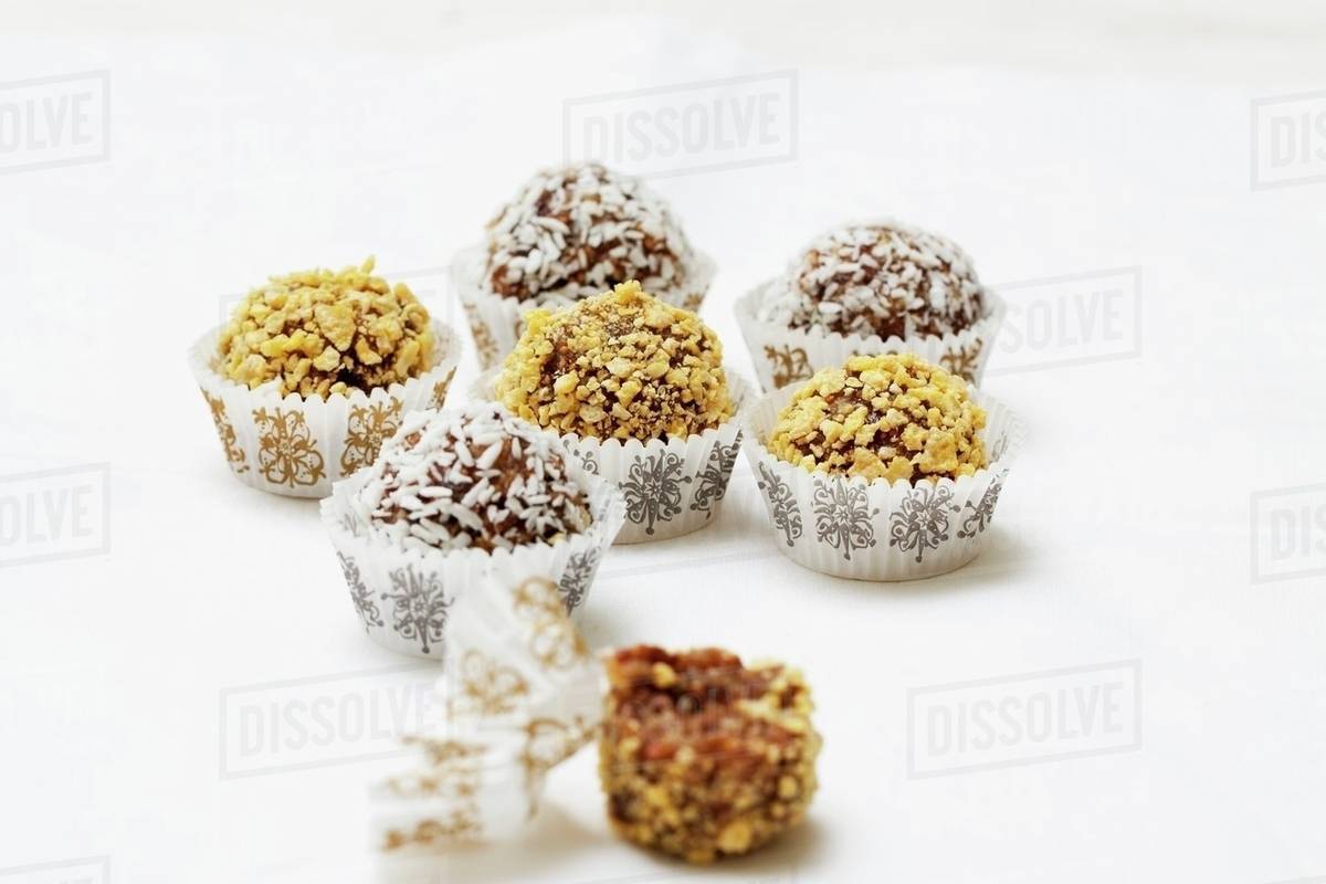 Pralines with dried fruits - Royalty-free Stock Photo | Dissolve