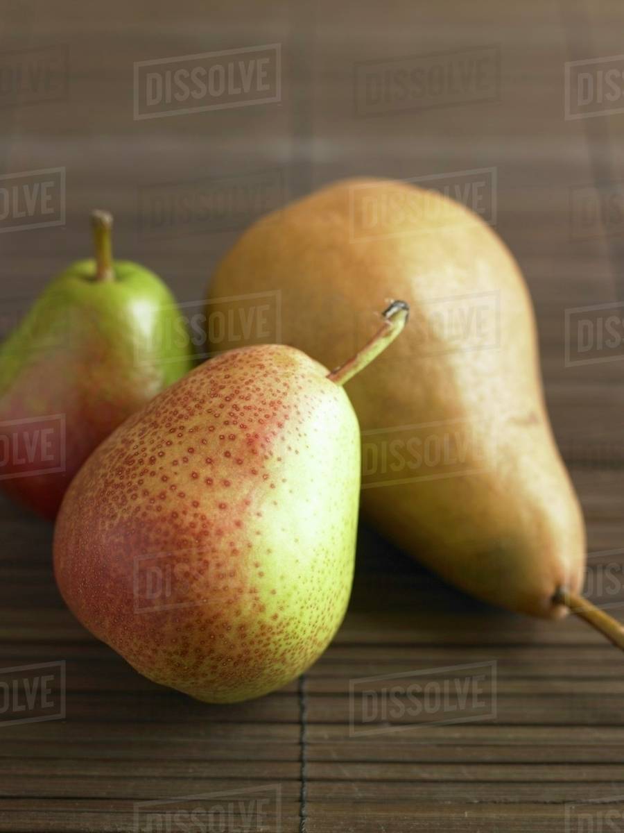 Three different pears - Stock Photo - Dissolve