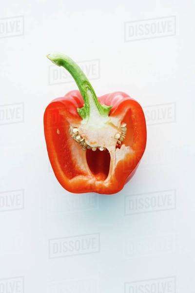 Half a red pepper - Royalty-free Stock Photo | Dissolve