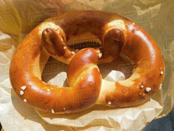 A Bretzel, Cousin to American Soft Pretzels at a Saturday Morning ...