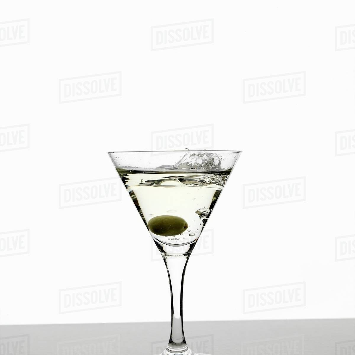 Martini with olive - Royalty-free Stock Photo | Dissolve