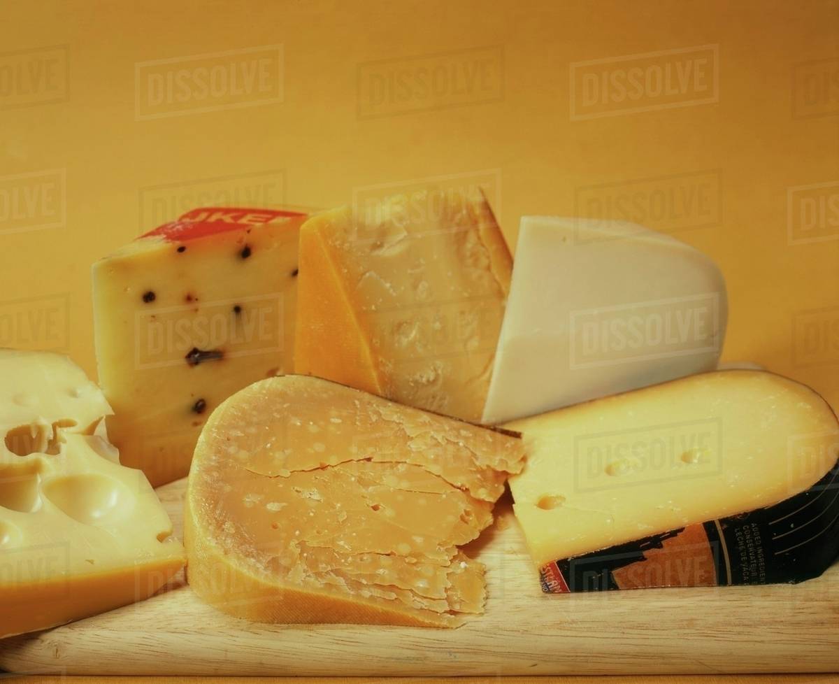 Various types of Dutch cheese - Stock Photo - Dissolve