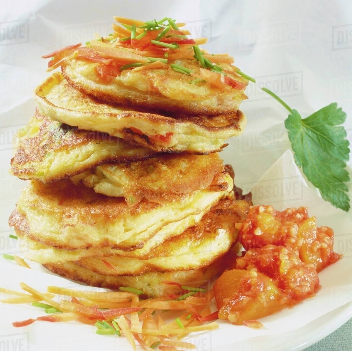 Quark vegetable blinis - Royalty-free Stock Photo | Dissolve