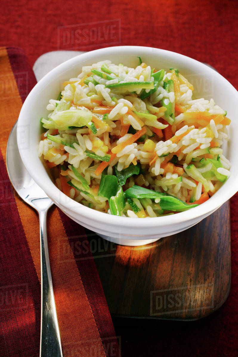 Vegetable rice - Stock Photo - Dissolve