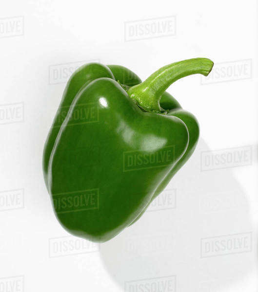 One Green Bell Pepper - Royalty-free Stock Photo | Dissolve
