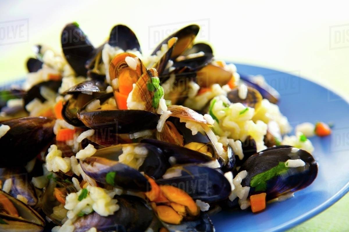 Mussels with rice - Stock Photo - Dissolve