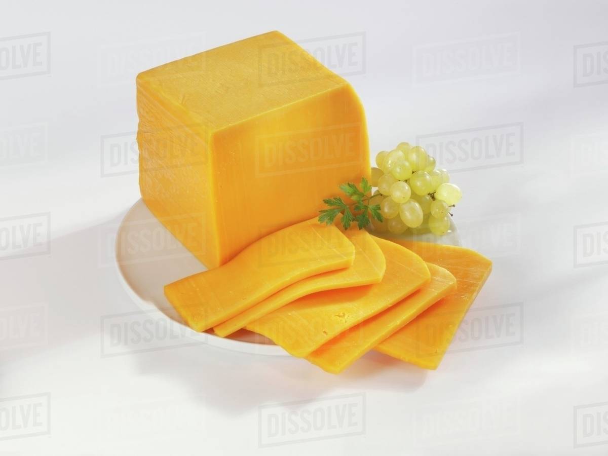 Red Leicester cheese - Royalty-free Stock Photo | Dissolve
