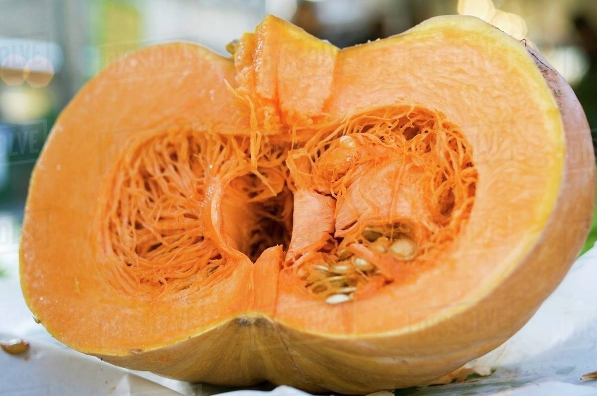 Half a pumpkin - Stock Photo - Dissolve
