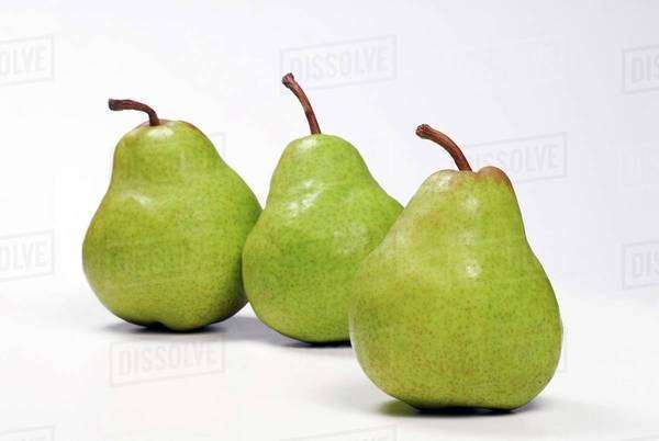Three whole pears - Royalty-free Stock Photo | Dissolve