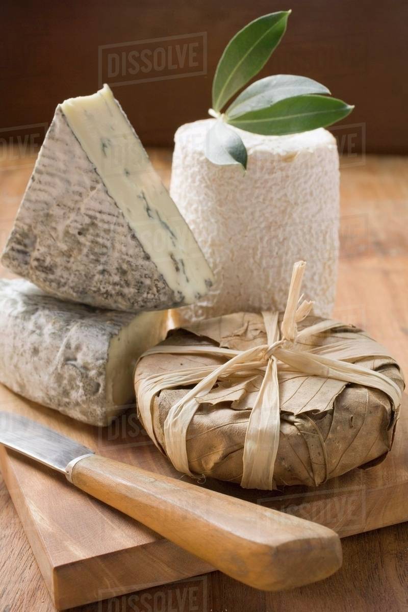 Blue cheese and goat's cheese - Royalty-free Stock Photo | Dissolve