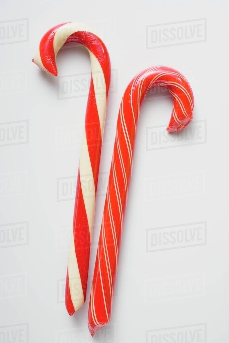 Two candy canes - Stock Photo - Dissolve