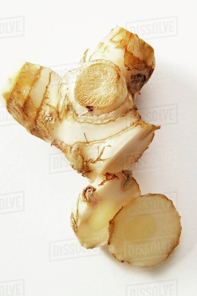 Galanga root, partly sliced - Royalty-free Stock Photo | Dissolve