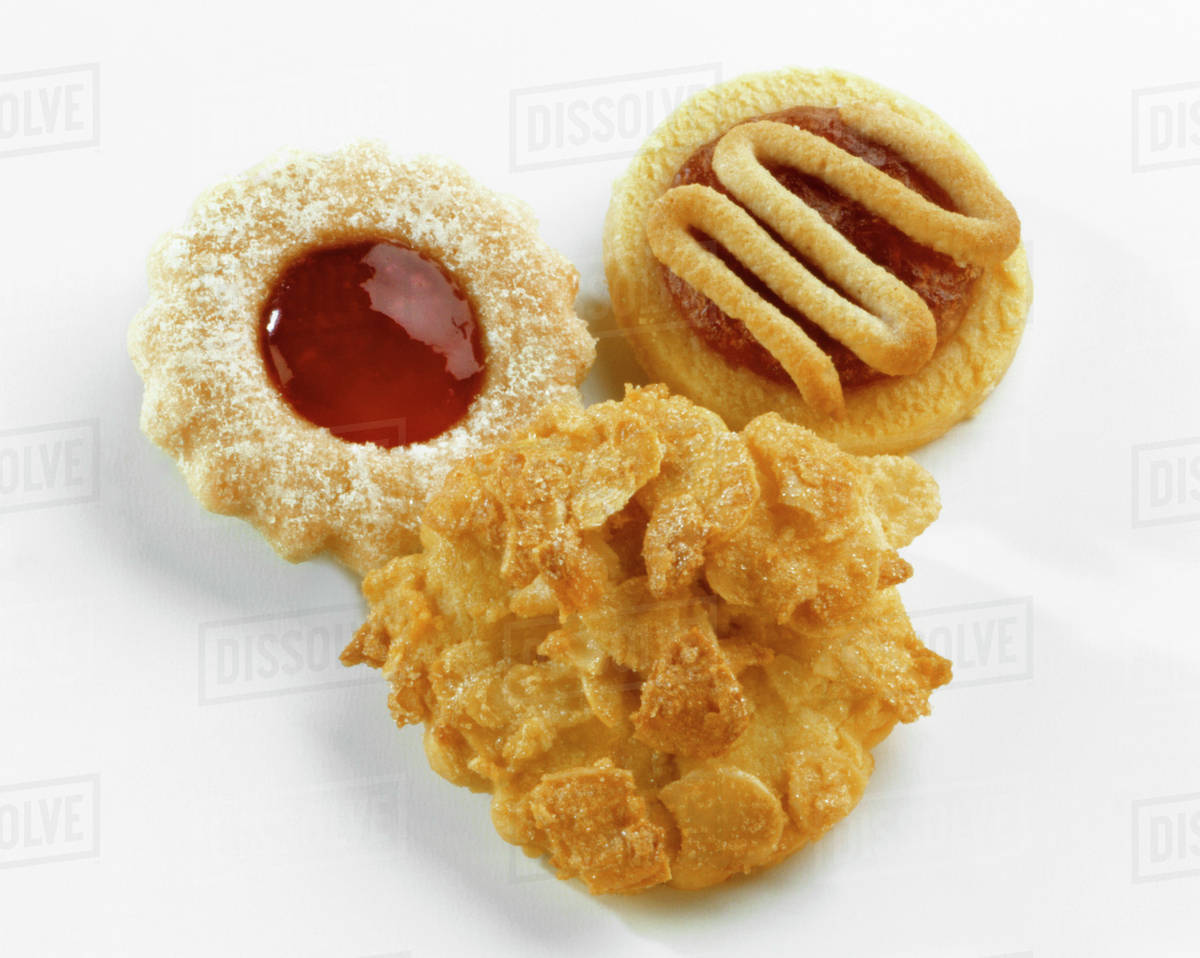 Three different types of biscuit - Royalty-free Stock Photo | Dissolve