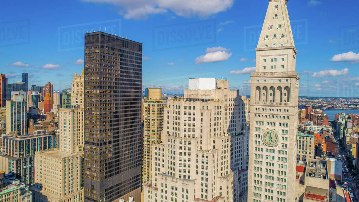 Aerial view of New York buildings - Royalty-free Stock Photo | Dissolve