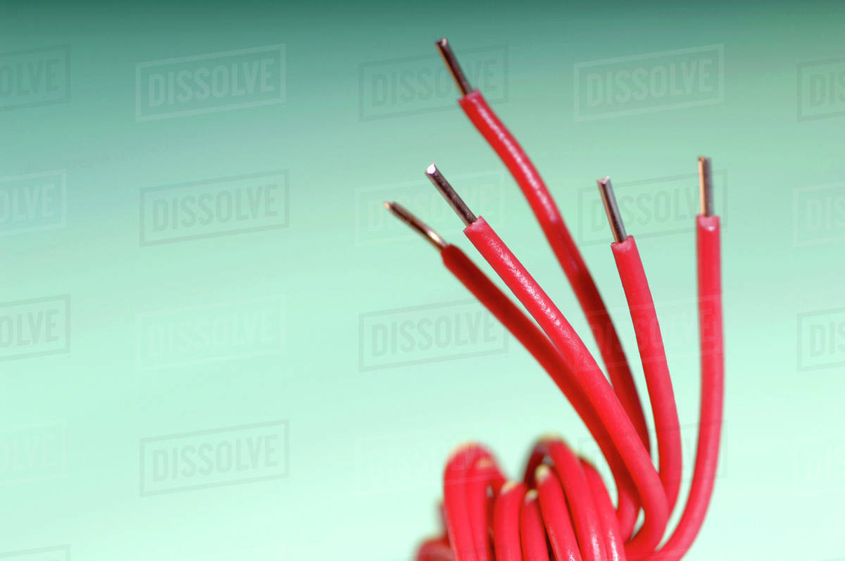 Electrical wires, close-up - Stock Photo - Dissolve