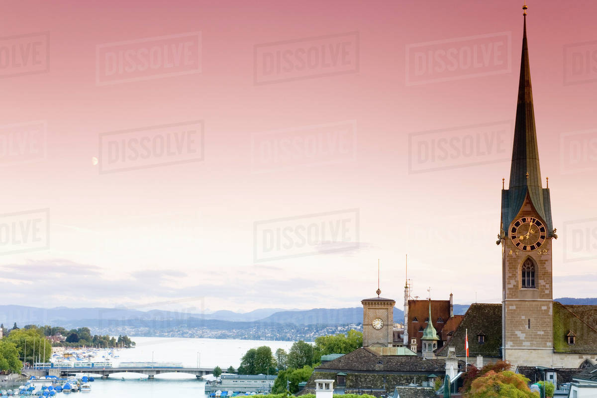 Switzerland, Zurich, city view - Stock Photo - Dissolve