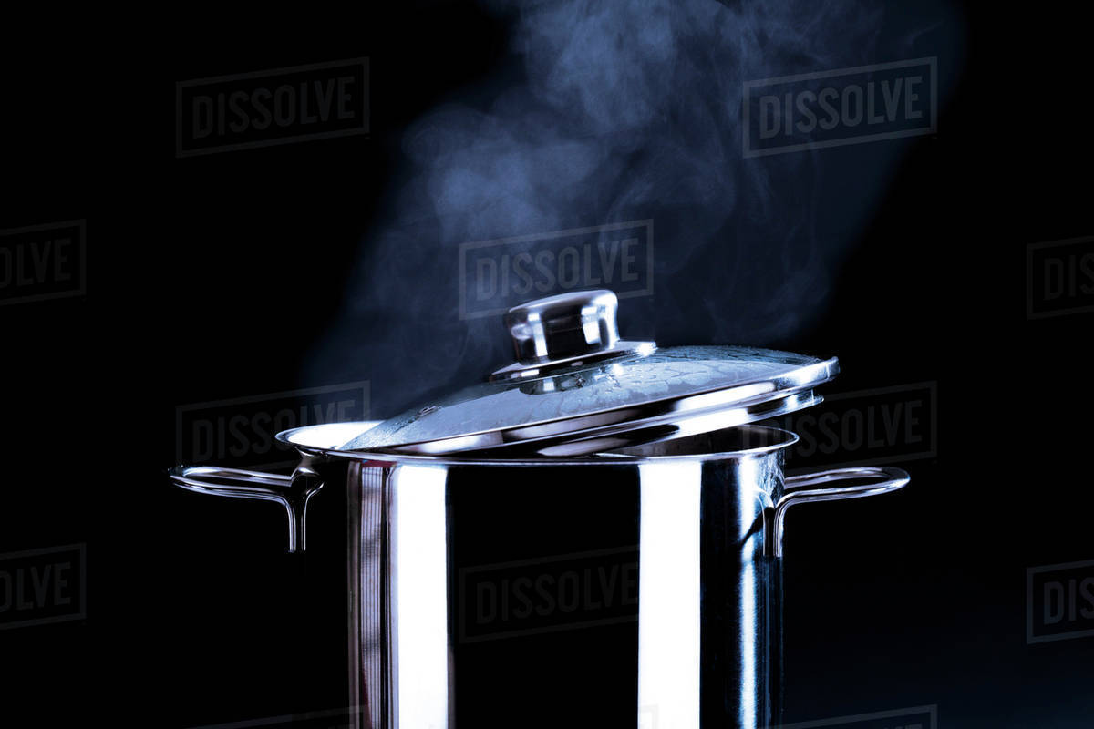 Steaming cooking pot - Stock Photo - Dissolve