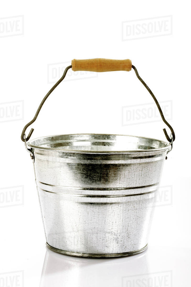Zinc bucket, close-up - Stock Photo - Dissolve