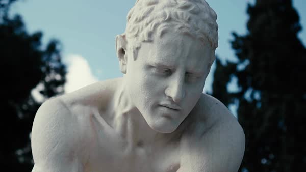 A classical ancient Greek statue of an athlete - HD Royalty-free Stock ...