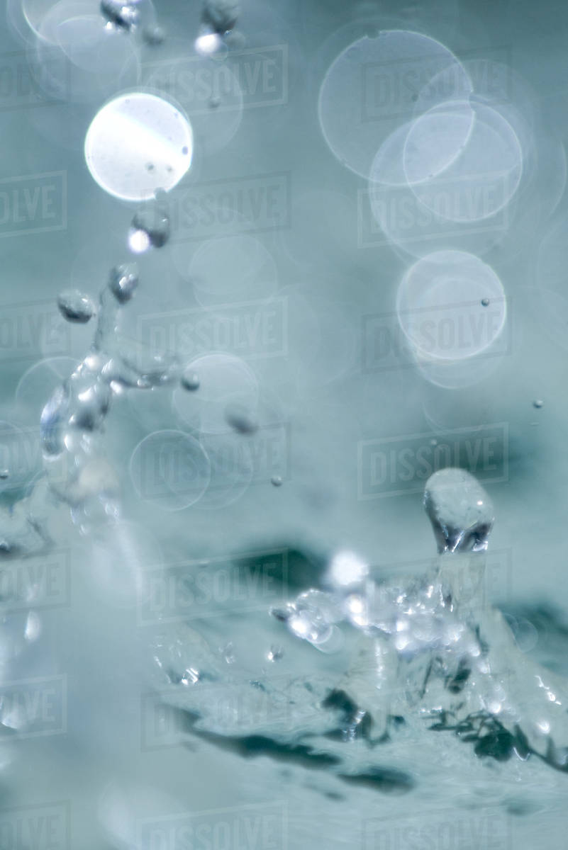 Water splashing, extreme close-up - Royalty-free Stock Photo | Dissolve