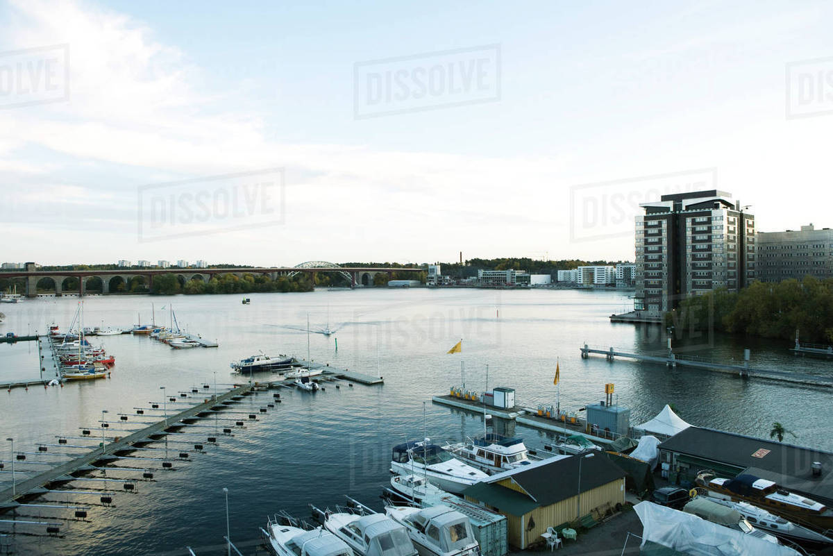 Sweden, Stockholm, Lake Malaren, marina - Royalty-free Stock Photo ...
