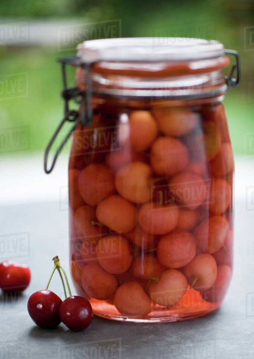 Preserved cherries - Royalty-free Stock Photo | Dissolve