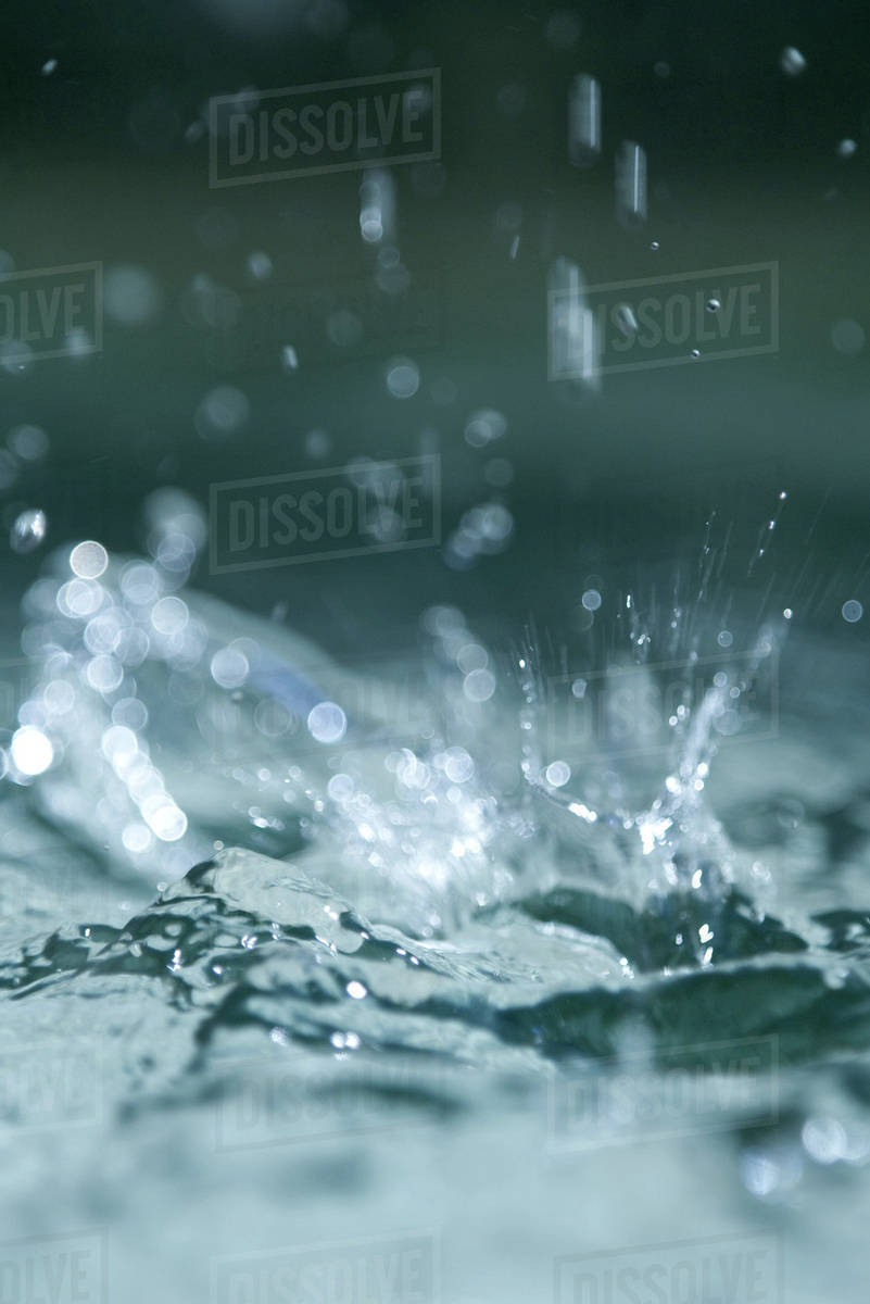 Water splashing, extreme close-up - Royalty-free Stock Photo | Dissolve