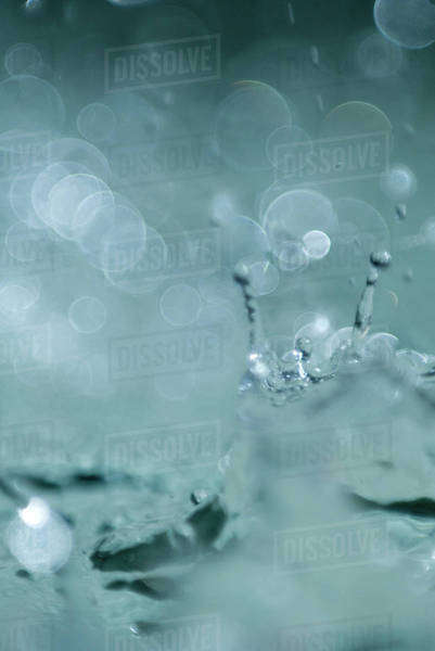 Water splashing, extreme close-up - Royalty-free Stock Photo | Dissolve