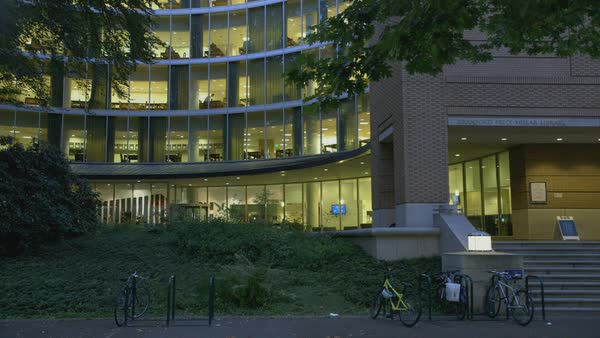 Static shot of library of Portland State University - HD Rights-managed ...