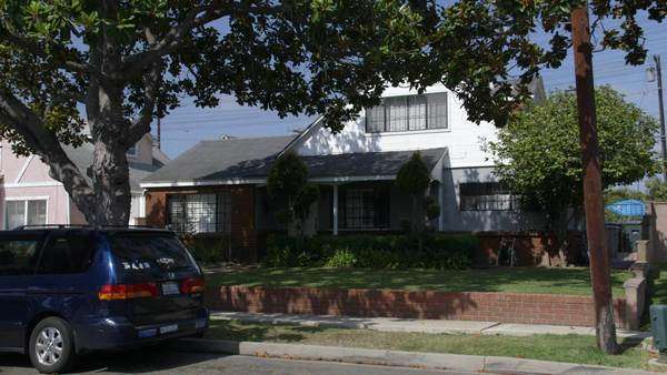 Static shot of a middle class house in Los Angeles - Stock Video ...