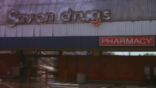 Sav-on Drugs pharmacy in Los Angeles, California, during the 1992 ...