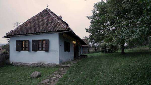 Static shot of an idyllic small house from Transylvania, Romania - HD ...