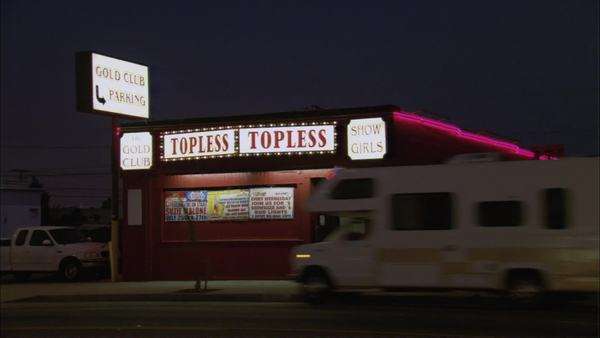 Locked-off shot of a seedy strip club - HD Rights-managed Stock Video ...