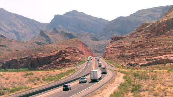 Rural interstate highway, Utah - HD Rights-managed Stock Video Footage ...