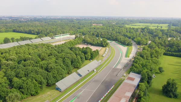 Monza, Italy. Autodromo Nazionale Monza is a race track near the city ...
